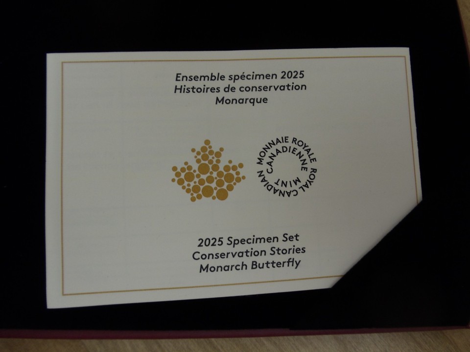 2025 Canadian Specimen Coin Set, Monarch Butterfly, in mint box with ...