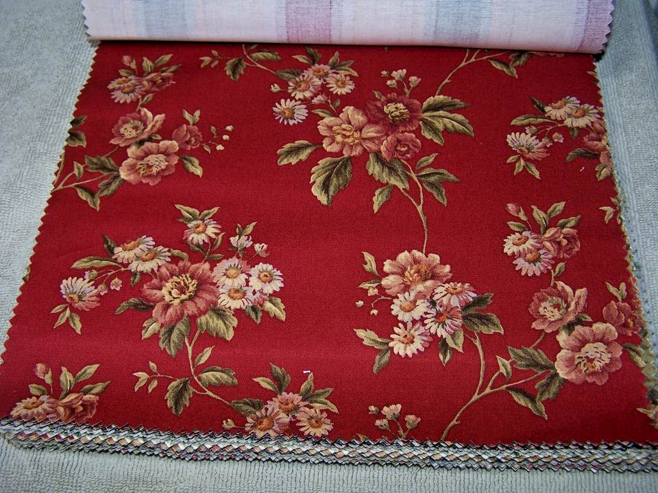 WAVERLY FABRICS ROMANTIC GARDEN PRINTS SAMPLE BOOK DESIGNER USA COTTON ...