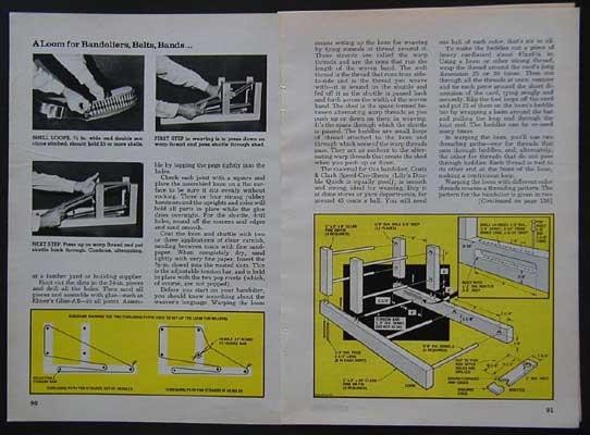 Inkle Belt Loom & Bandolier How-To PLANS Guitar Straps | eBay