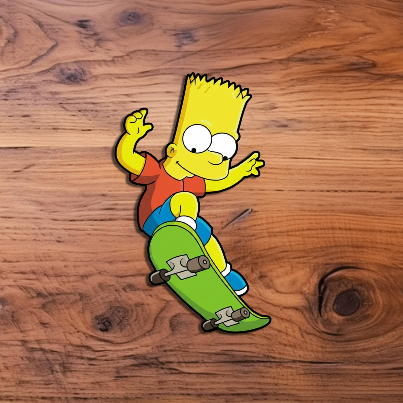Bart Simpson Skater Sticker Vinyl Decal The Simpsons Skateboard Cartoon ...