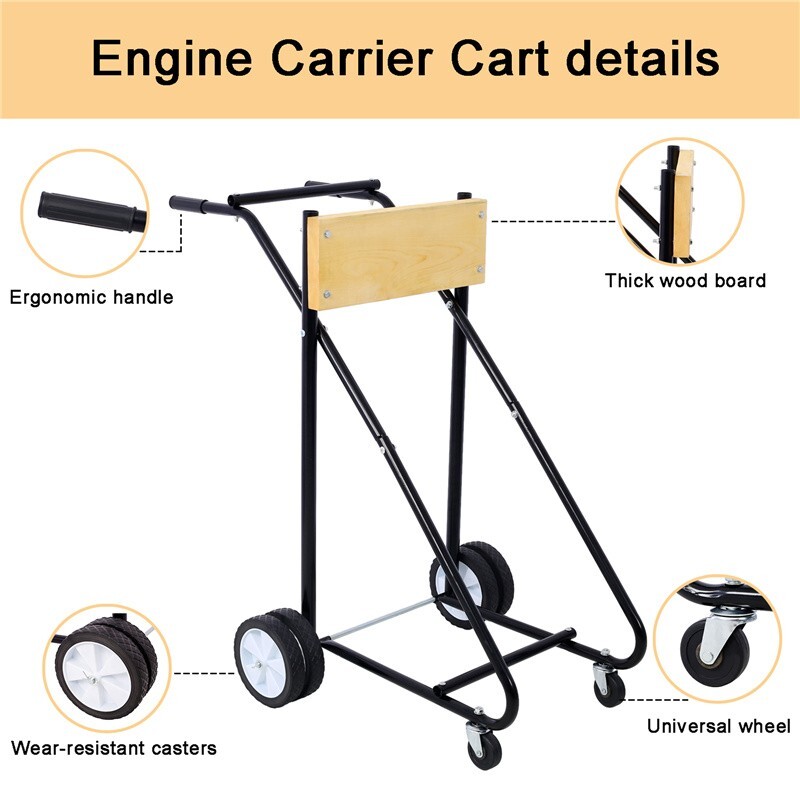 Outboard Boat Motor Stand Motor Carrier 315 LBS Cart Dolly Transport ...
