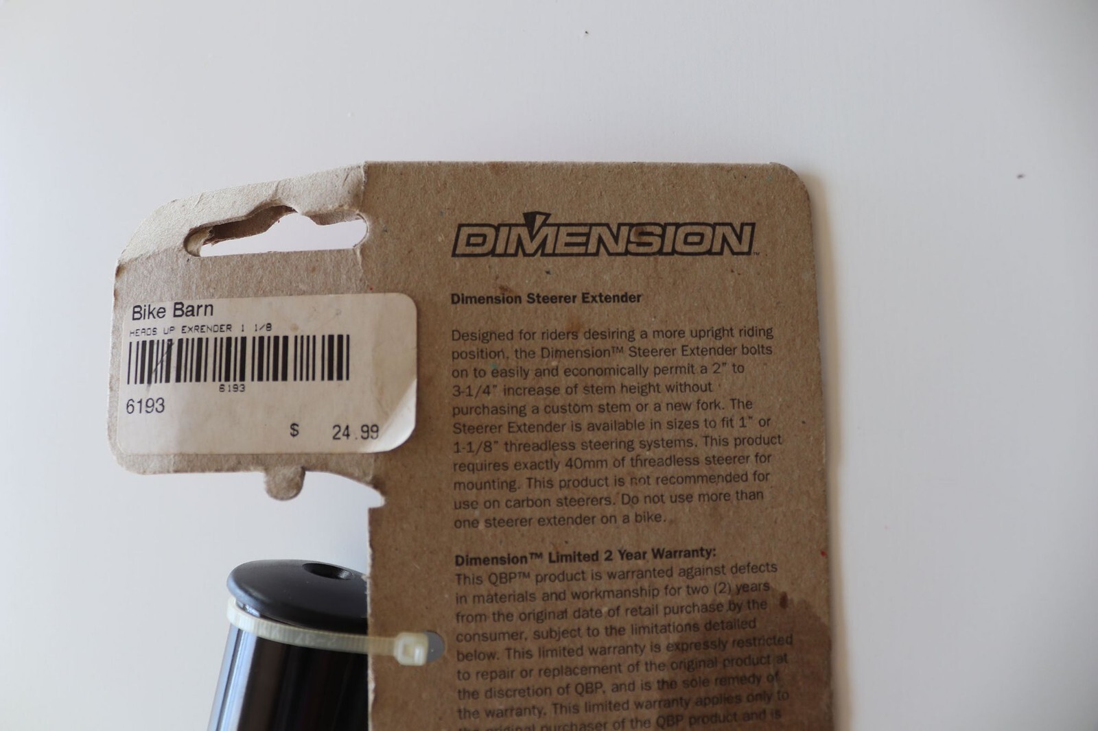 Dimension Sm1977 Bicycle Steerer Extender BRAND for sale online | eBay