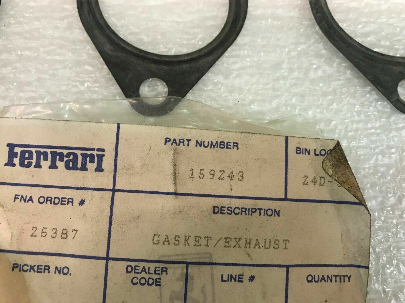 FERRARI F50 DRIVER LEFT SIDE EXHAUST GASKET OEM NEW 159243 | eBay