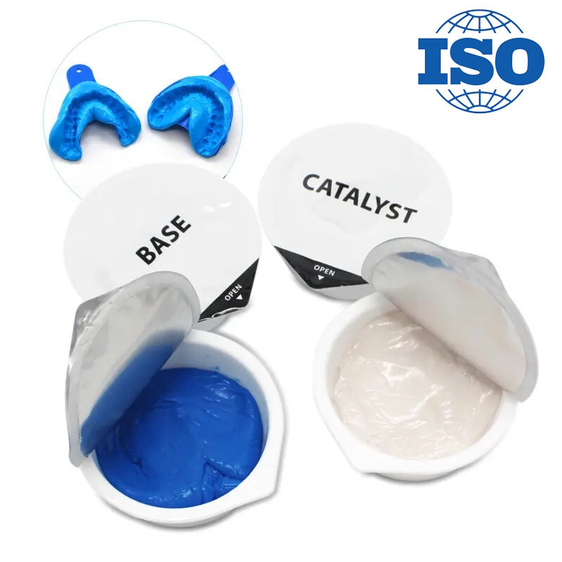 Dental Teeth VPS Impression Kit 6 x 28 gm Putty Silicone Material with 4 Trays | eBay