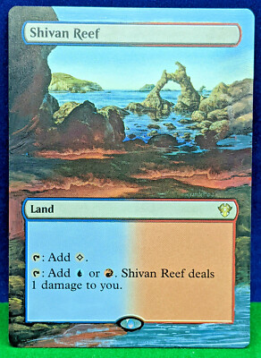 MTG Shivan Reef Commander 2020 CUSTOM HAND PAINTED Full Art Card | eBay