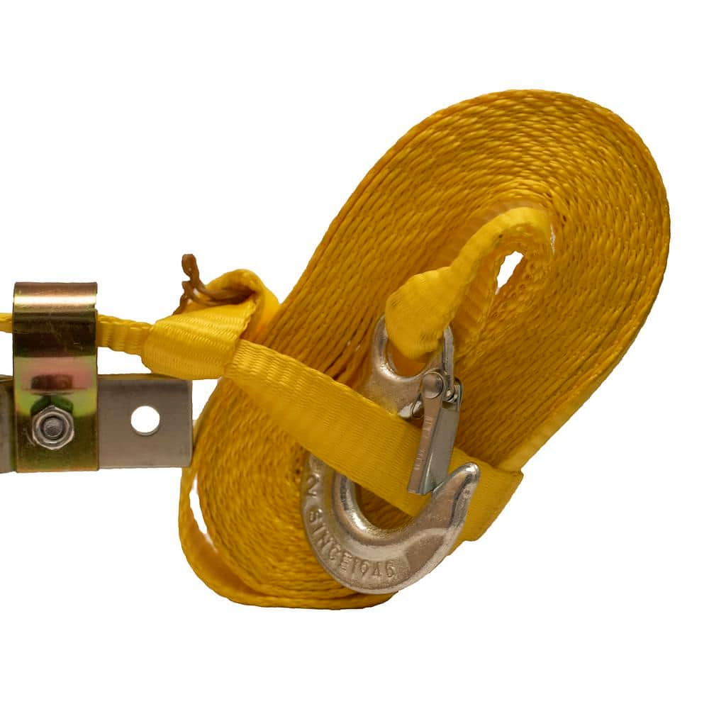 2,000 lb 1-Ton Capacity 25 ft Max Lift 10:1 Leverage Web Strap Puller Come Along | eBay