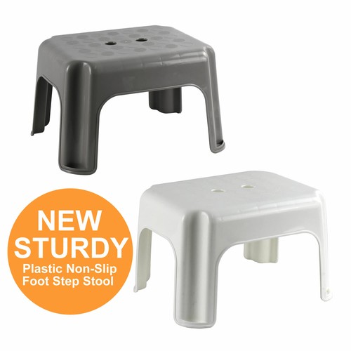 Sturdy Small Plastic Non-Slip Foot Step Stool Size 39 x 32 x 23 cm ...