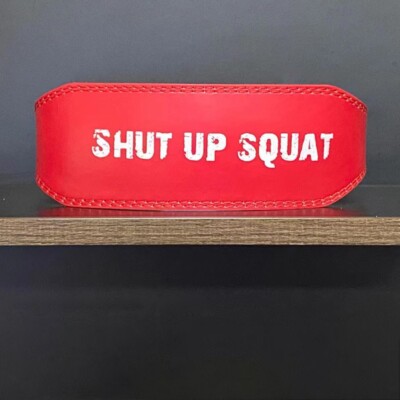 RED Shut Up Squat Weightlifting Belt!!! NEW! XS, S, M, L Available | eBay