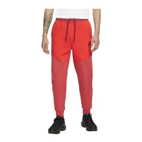 Nike Tech Fleece Pants Red Jogger Tapered Slim CU4495-662 Men's Size M ...