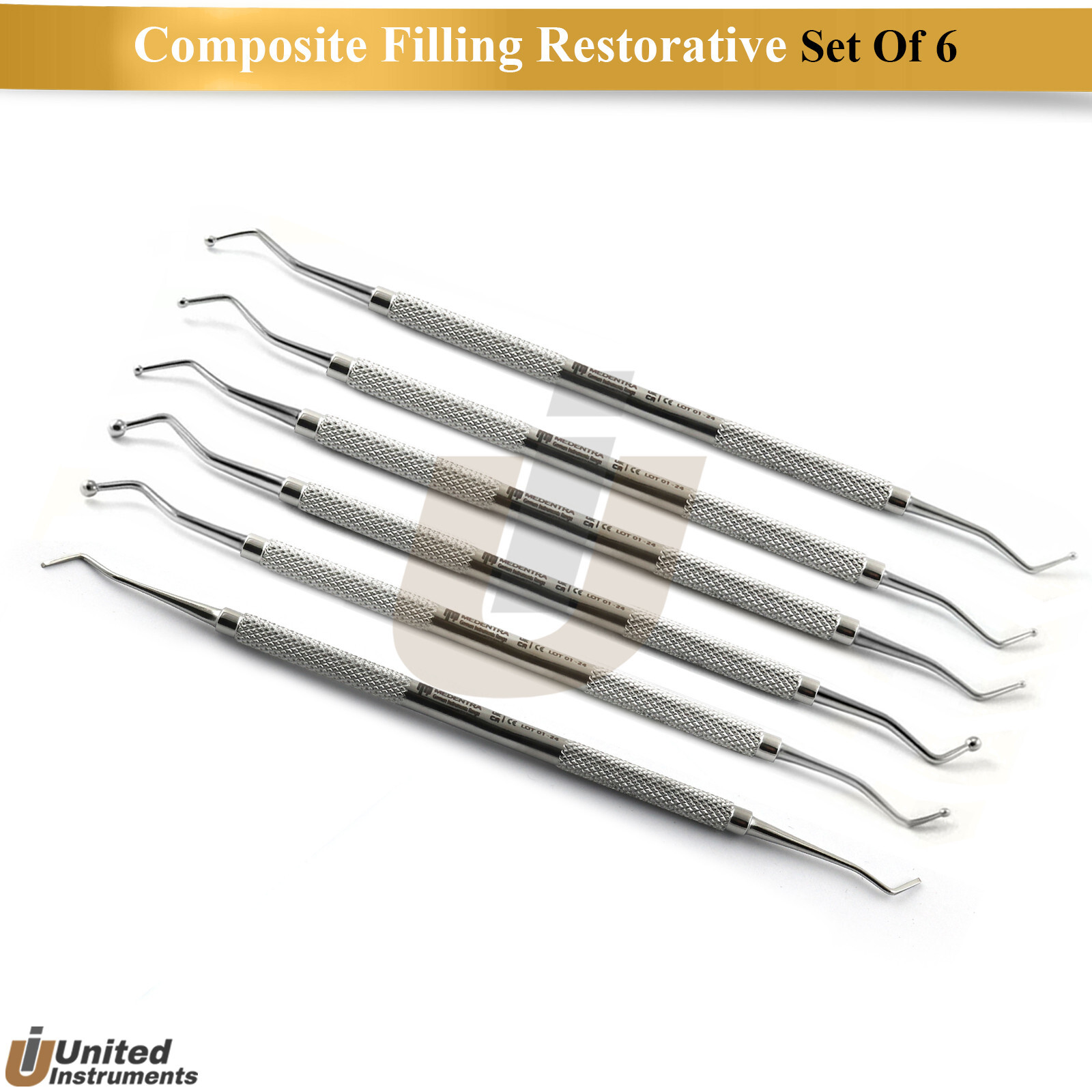 Dental Filling Composite Restorative Set Ball Burnisher Enamel Hatchet ...