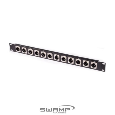 SWAMP Patch Panel - 12ch. XLR Male - 1RU 19 inch | eBay