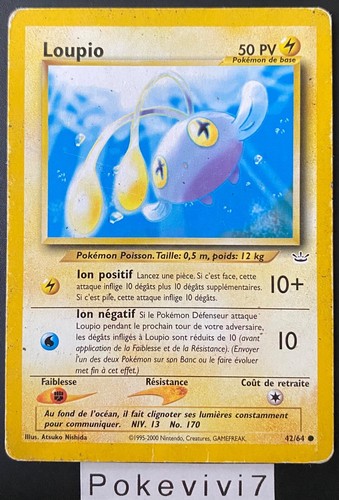 Carte Pokemon LOUPIO 42/64 Commune NEO REVELATION Wizards FR OCCASION ...