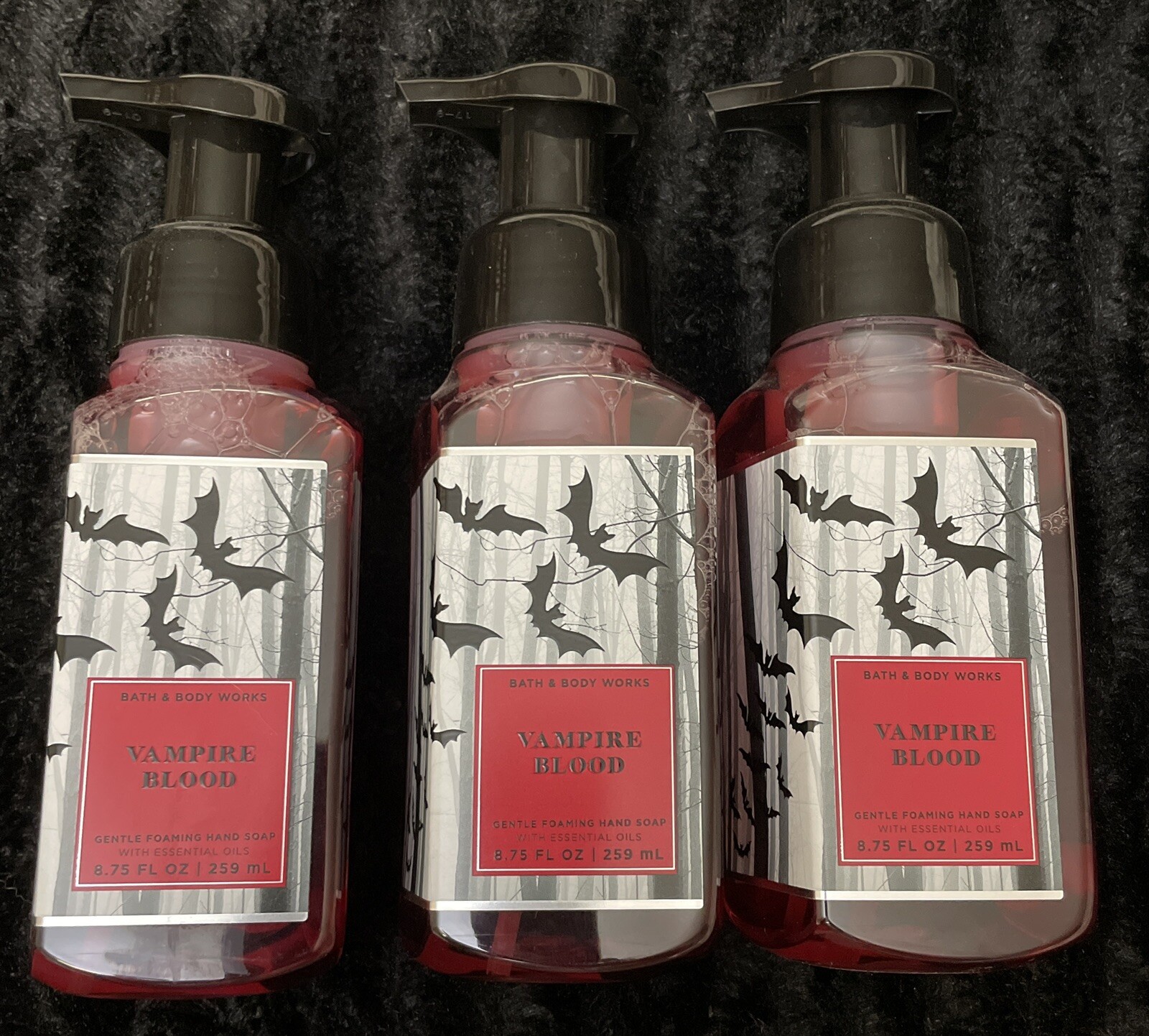 LOT OF (3)- Bath & Body Works “VAMPIRE BLOOD” Foaming Hand Soap | eBay