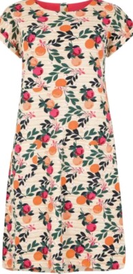 WEIRD FISH LADIES CITRUS PRINT POCKET TUNIC DRESS SIZE 8 NEW (ref 639 ...