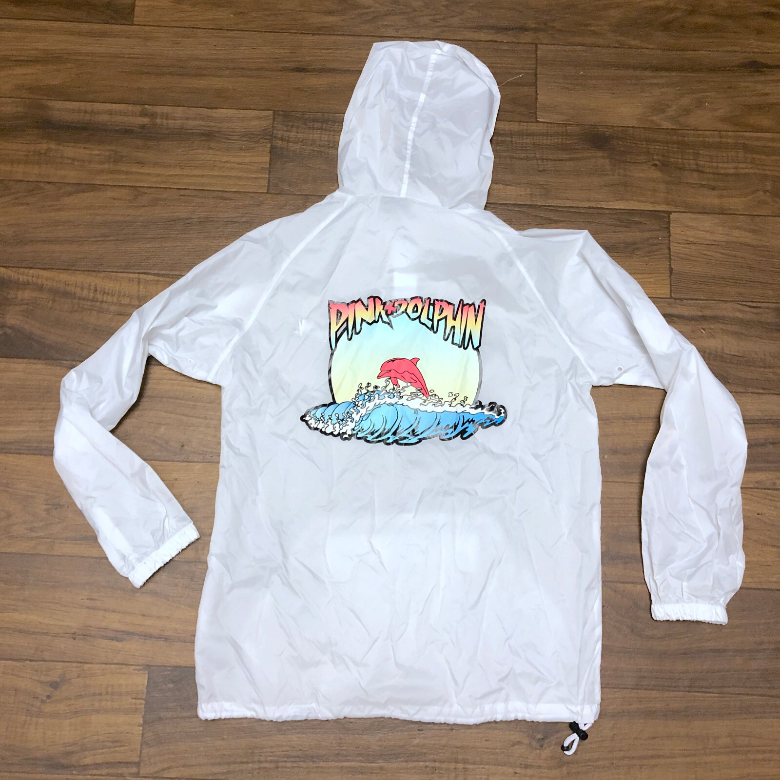 Mens SMALL - Pink Dolphin Open Tour Pullover Windbreaker Jacket Tillys ...