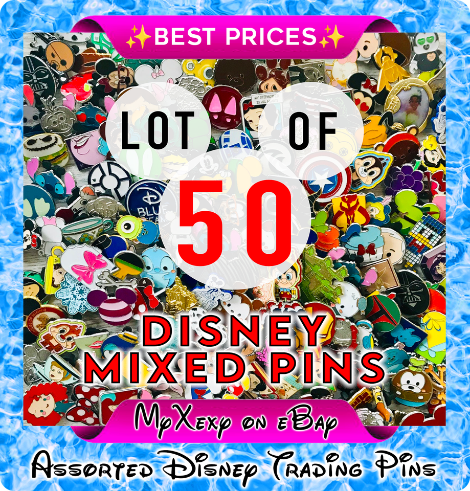 Disney Pins Lot Bulk Assorted Disney Trading Pins Princess Hero Mickey ...