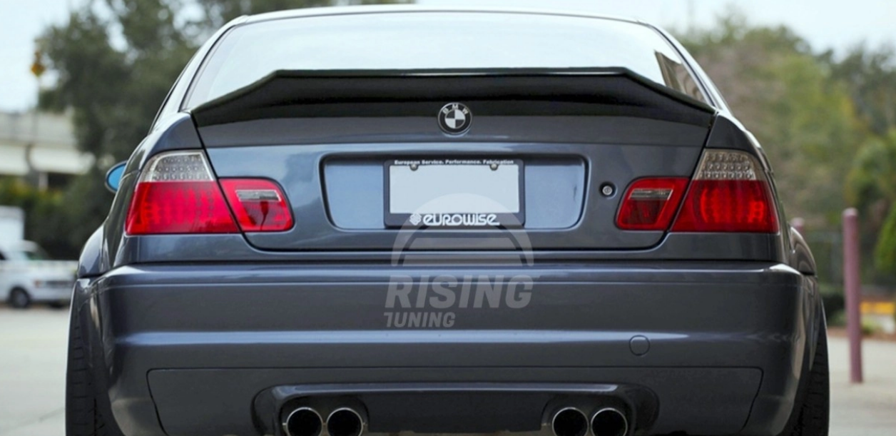 E46 ducktail trunk Spoiler M3 bmw e46 sedan Spoiler lip JDM style | eBay