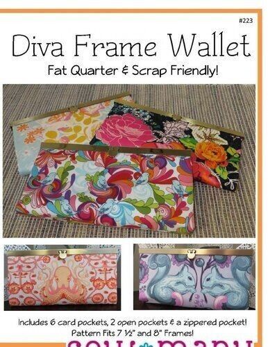 Vtg Rare Sew Many Creations Diva Frame Wallet Sewing 2012 Pattern #223 ...