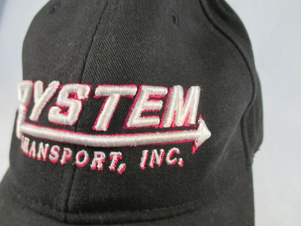 System Transport Inc Black Adjustable Baseball Cap Hat Great Condition ...