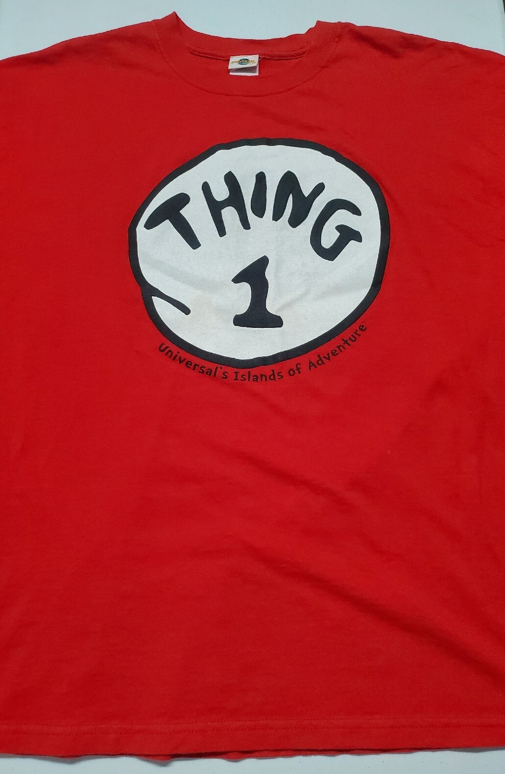 UNIVERSAL ORLANDO DR SUESS THING 1 RED/BLACK 100% COT… - Gem