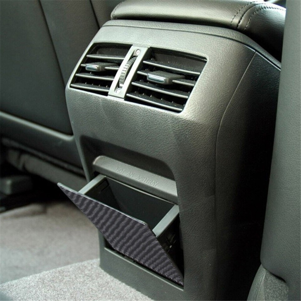Carbon Fiber Interior Rear Center Storage Cover Trim Enhance Your Car's ...