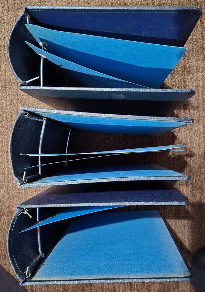 Three Minkus Supreme Global Curved Back Binders in Decent Condition | eBay