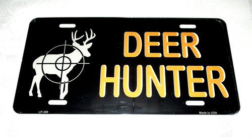 DEER HUNTER Metal License Plate #1 - NEW | eBay