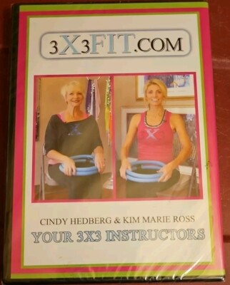 BRAND NEW! BEGINNER CHAIR WORKOUT 3X3 Fit DVD Cindy Hedberg, Kim Marie ...