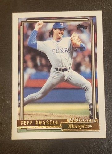 1992 Topps Gold Winner Baseball # 257 Jeff Russell | eBay