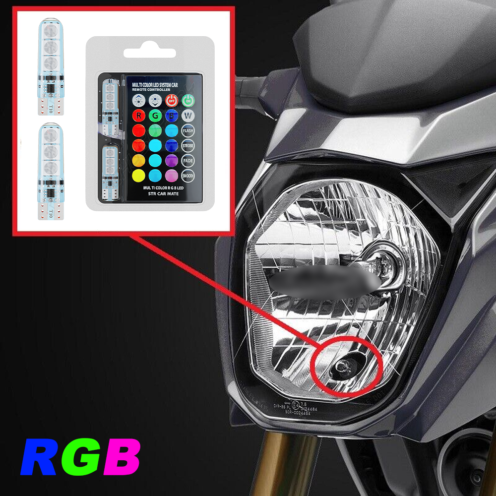 For Kawasaki zx-14r zx14r 1400 LED Headlight Pilot Park Lights T10 194 ...