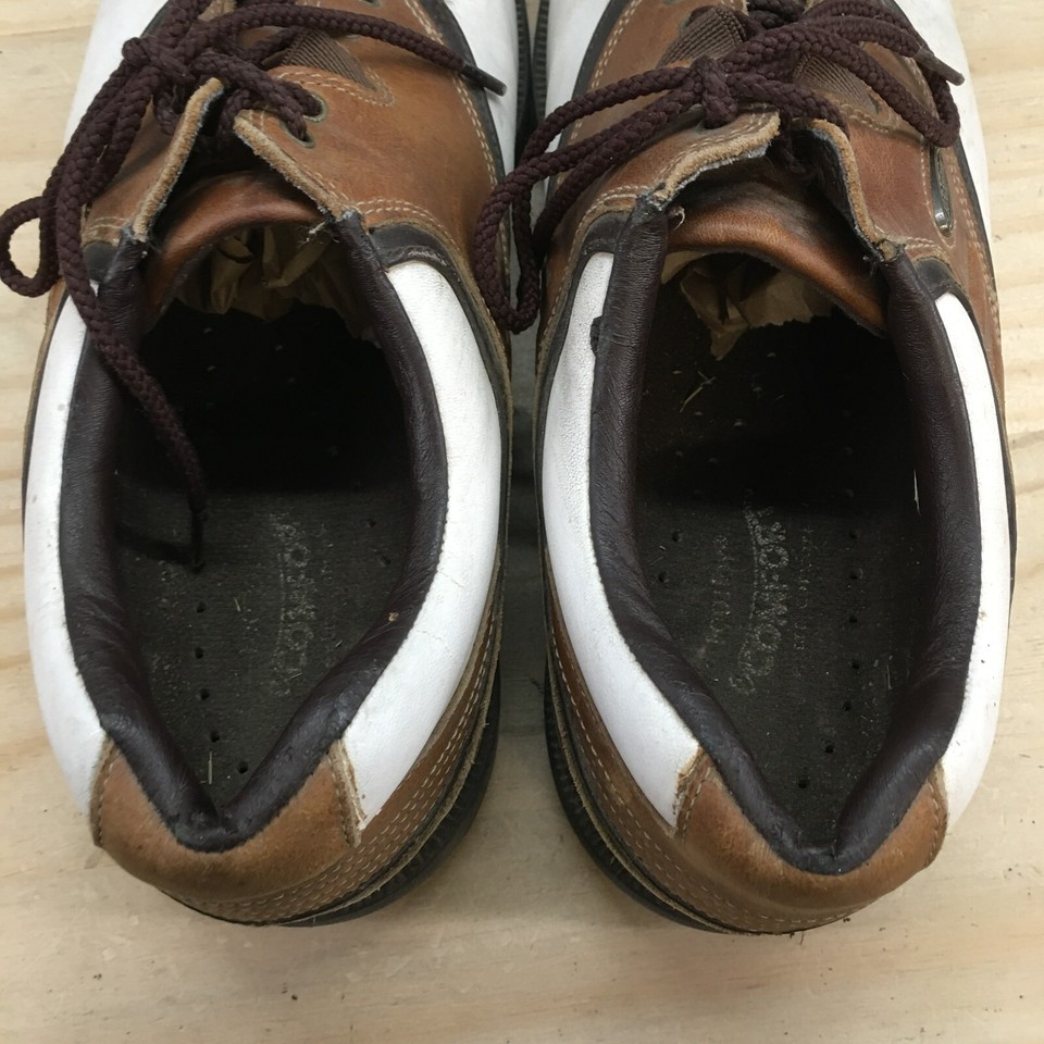 FootJoy Shoes Mens 10.5 M Golf Cleats White Leather Round Toe Spikes ...