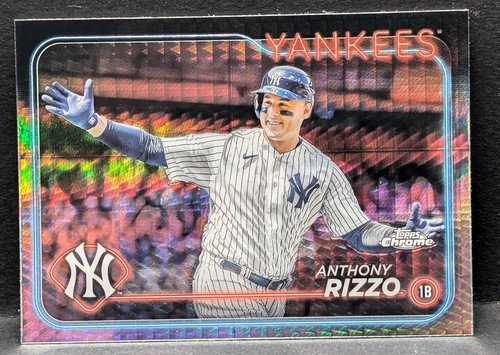2024 Topps Chrome Prism Refractor Parallel #127 Anthony Rizzo New York ...