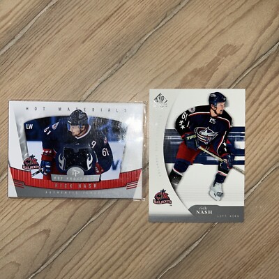 Rick Nash 2-card Lot Including Hot Prospect Game-Used Jersey & SP ...