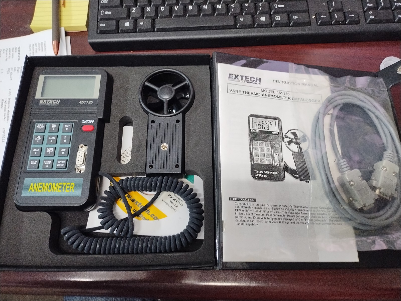 EXTECH INSTRUMENTS ANEMOMETER 451126 | eBay