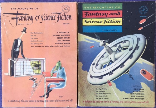 Fantasy & Science Fiction Digest Magazines 1952-1953 Vintage SF Richard ...