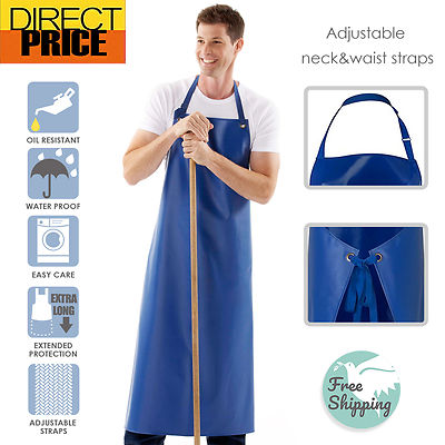 JB's Wear Waterproof Apron PVC Chef Butcher Work Heavy duty Royal Blue ...