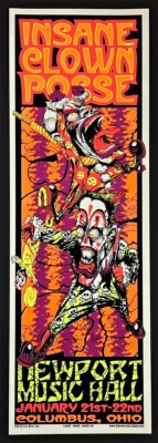 Insane Clown Posse POSTER Silkscreen Newport Music Hall Columbus OH ...