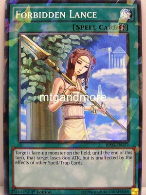 Yu-Gi-Oh - 1x Forbidden Lance - Shatterfoil Rare - BP03 - Monster ...