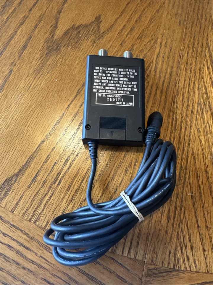 Vintage Zenith RF Converter VAC404 Antenna In - RF Out Video Audio TV ...