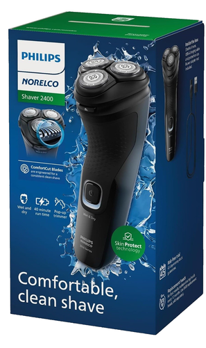 USA New Philips Norelco Shaver 2400 Cordless W/ Trimmer Wet Dry X3001 ...