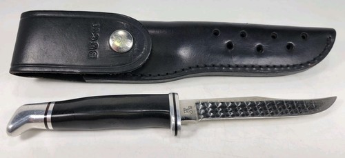 Vintage Buck 102 Woodsman Knife w/ Leather Sheath | eBay