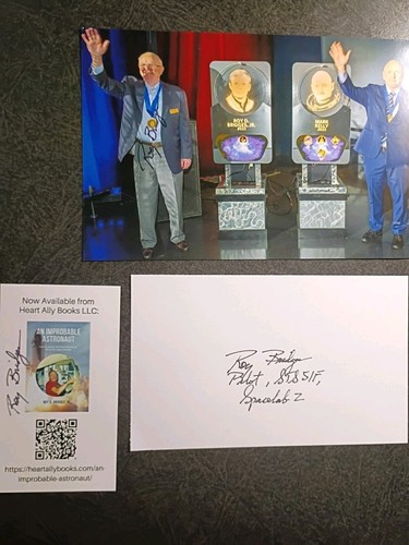 ROY BRIDGES 2 Hand Signed Autograph 4X6 Photo S & 3X5 CARD - NASA ...