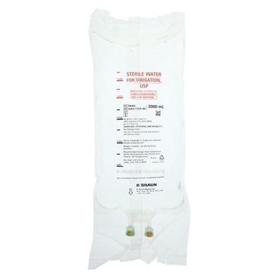 B Braun R8006 Sterile Water For Irrigation USP 3 Liter Bag | eBay