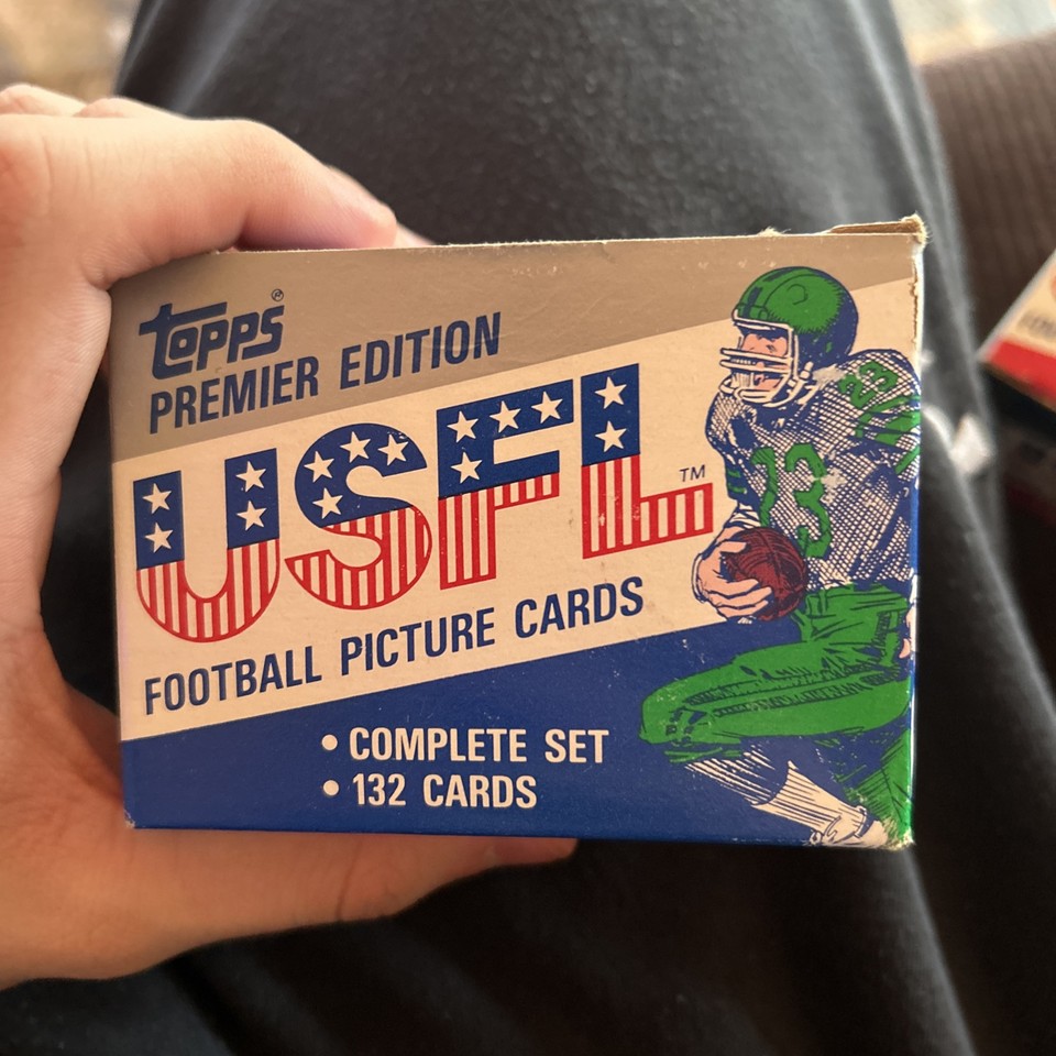 1984 TOPPS PREMIER EDITION USFL FOOTBALL CARDS COMPLETE SET 132 CARDS M ...