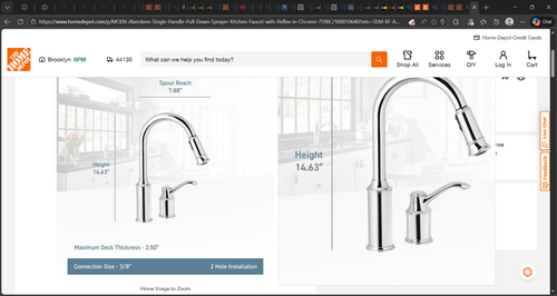 💲 MOEN 7590CSL ABERDEEN w REFLEX STAINLESS-CSL=CLASSIC STAINLESS-not ...