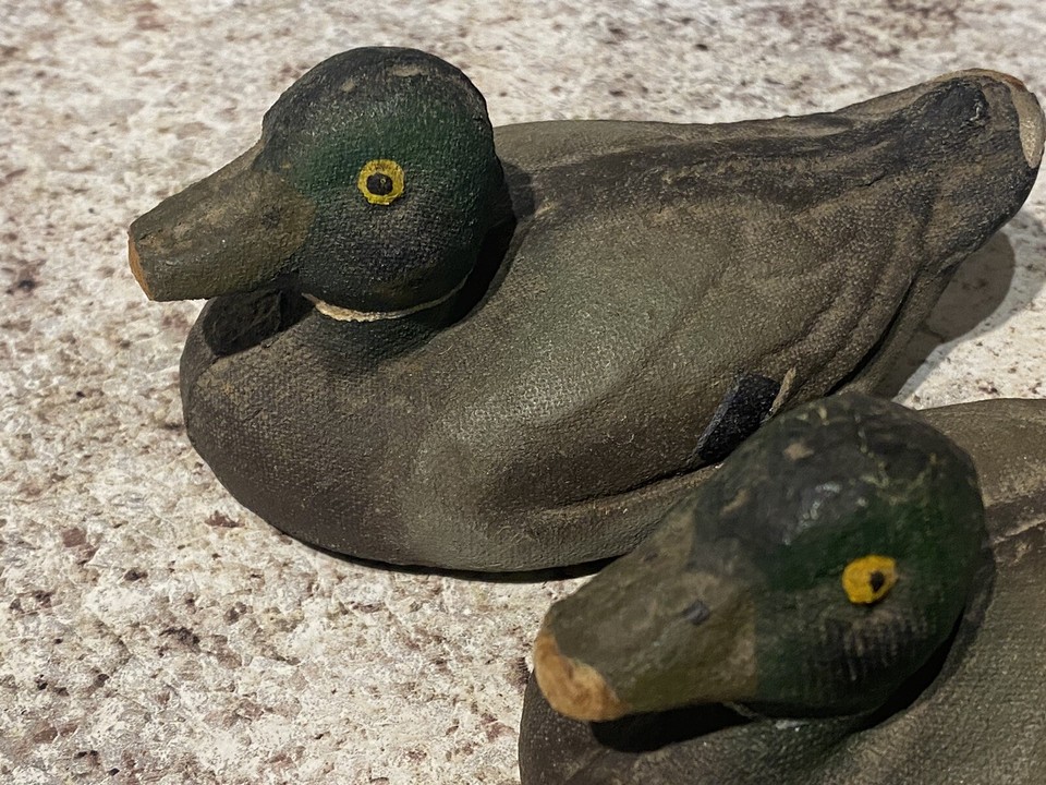 Vintage Miniature Carry-Lite Mallard Decoy Pair Salesman Samples ...