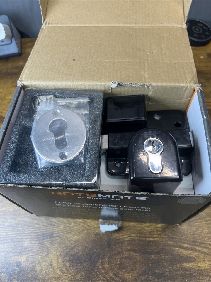 GateMate Long Throw Gate Lock 1490086, Euro Profile Keyed Both Sides ...