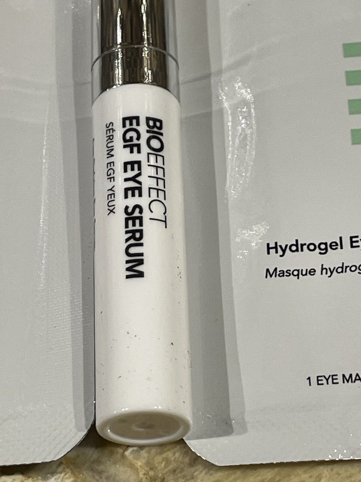 2x BioEffect Imprinting Eye Masks + EGF Eye Serum .1oz / 3ml Travel ...