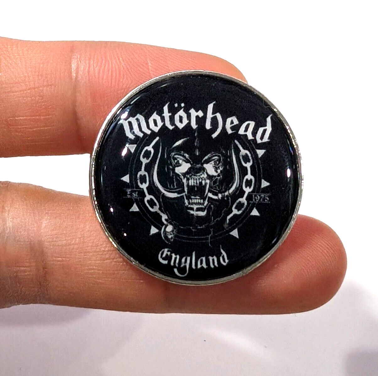 Motorhead Logo 'England' Heavy Metal Band Enamel Lapel Pin Metal Punk ...