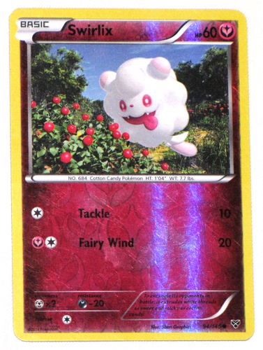 Swirlix 94/146 Pokemon Reverse Holo 2014 XY Base Set TCG Card Common | eBay